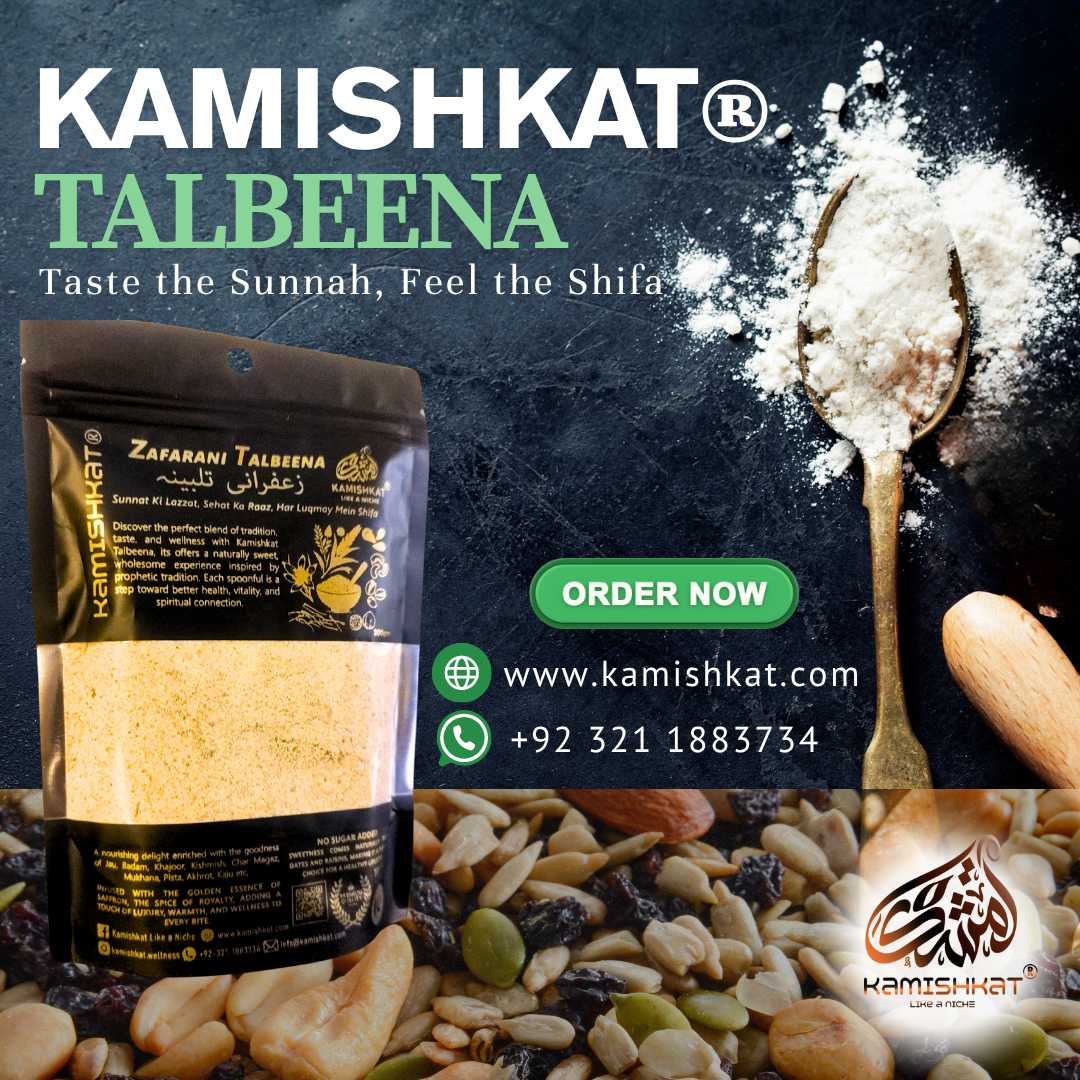 Zafrani Talbeena 200g – Saffron & Barley Wellness Mix – Kamishkat